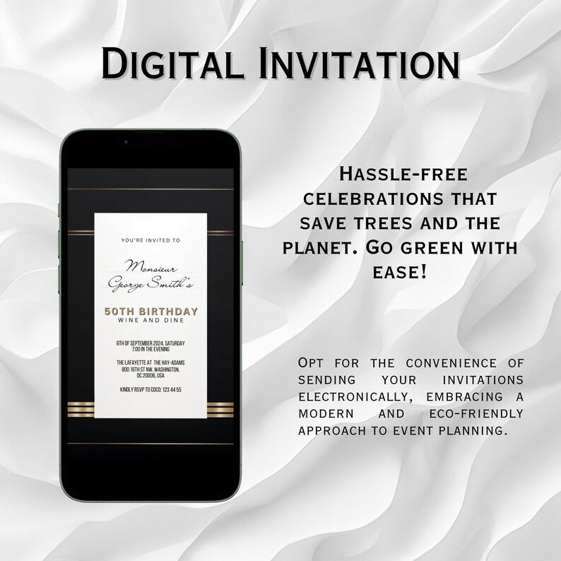Designer Invitation Template Design, Luxury High End Perfume No 5 ...
