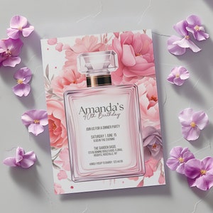 Designer Invitation Template Design, Luxury High End Perfume Invite for ...