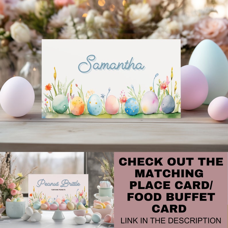 Easter Brunch Menu Card Template, Easter Egg Hunt Menu Letter, Lent ...