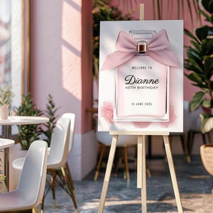 Perfume Exchange Birthday Welcome Sign Template, High End Perfume ...