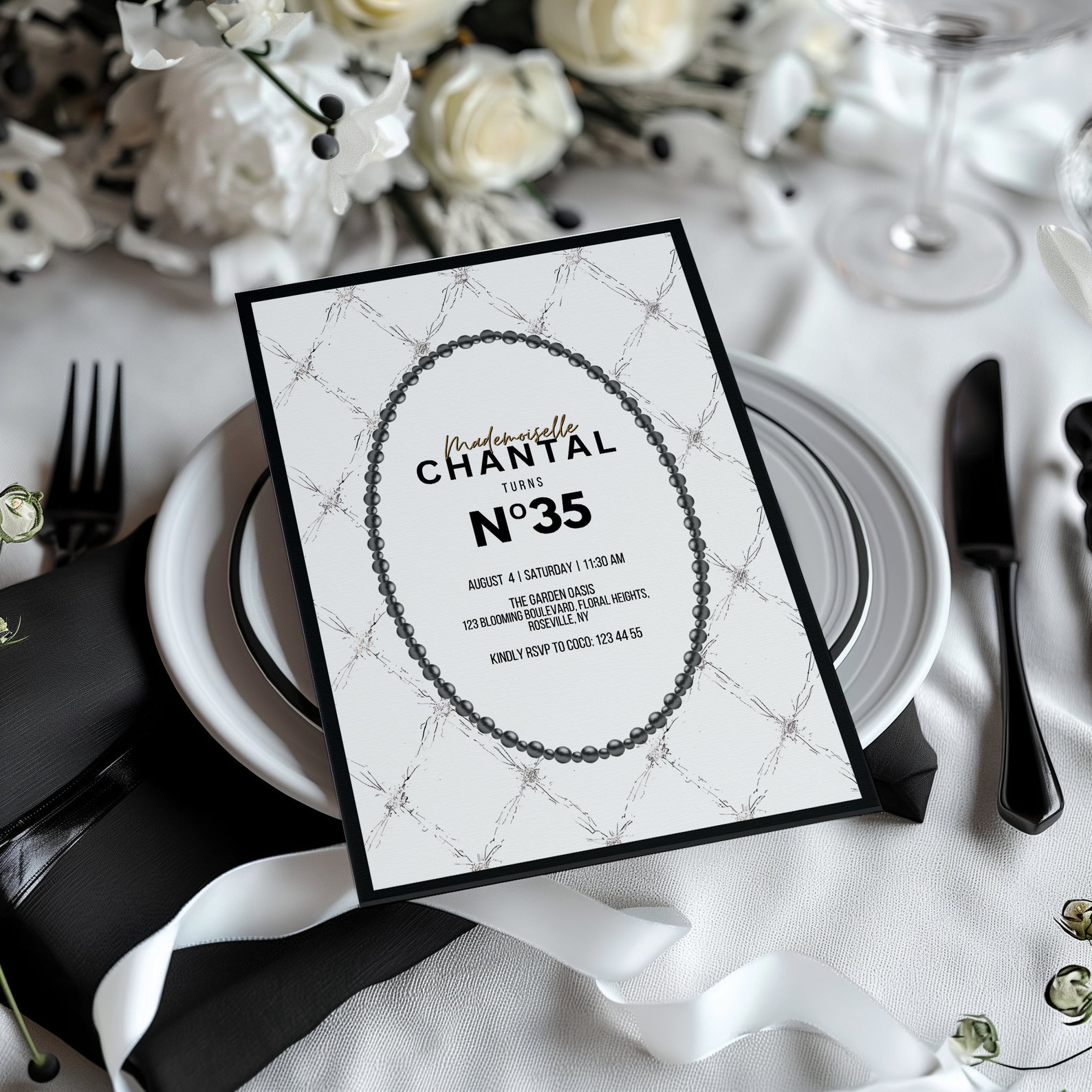 Designer Invitation Template Design, Luxury High End Quilted Invite for ...