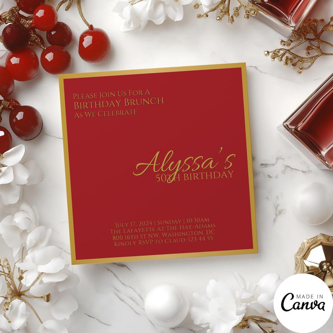 Designer Perfume Invitation Template Design, Luxury High End Scent ...