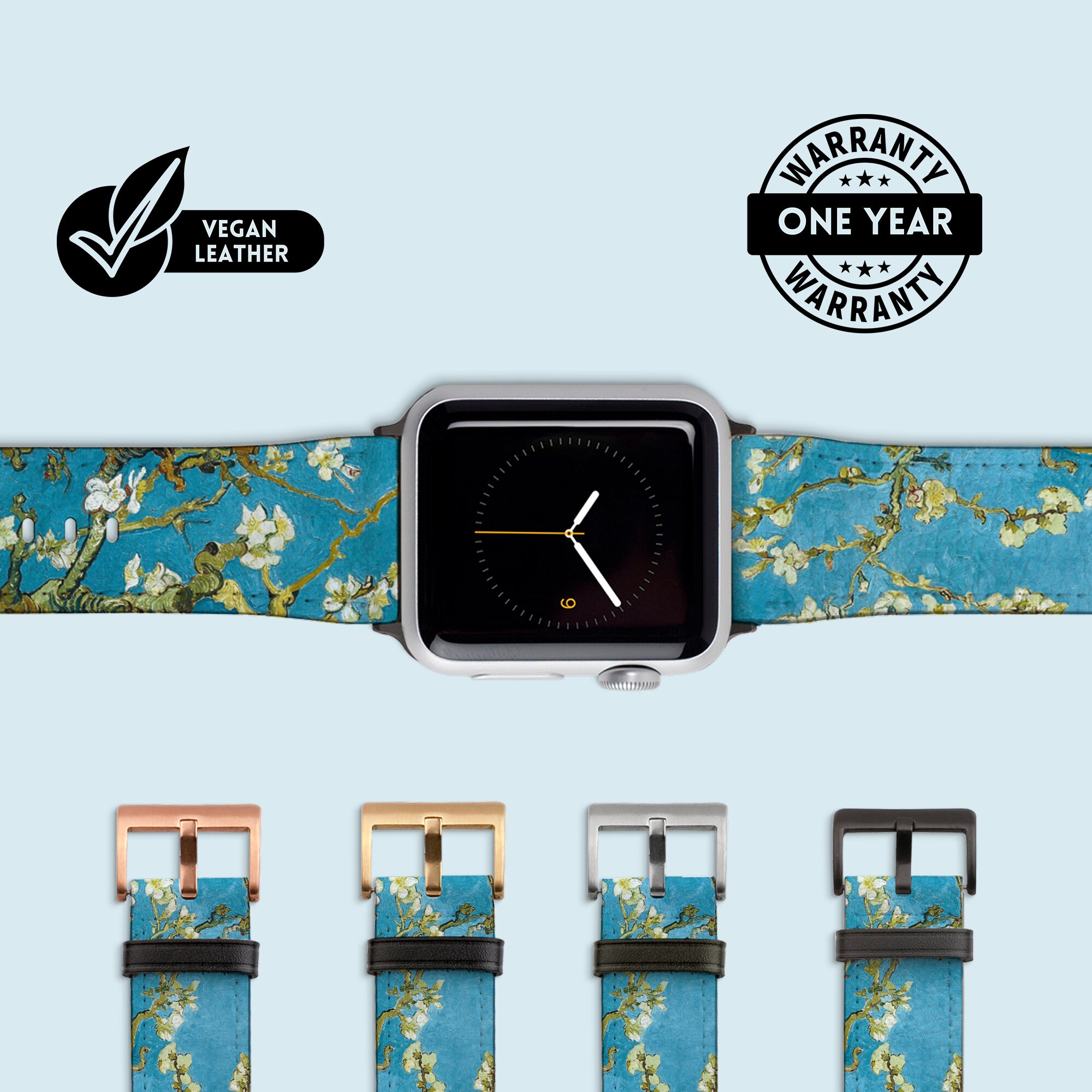 Vincent Van Gogh Almond Blossom Watch Strap Fit for Apple Watch Series ...