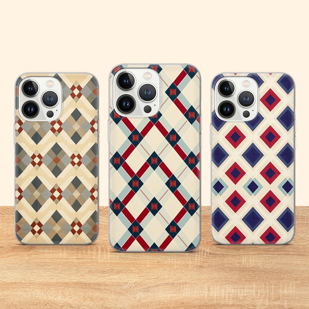 Retro Geometry Phone Case Aesthetic Cover Fit for iPhone 17 Pro Max 16 ...