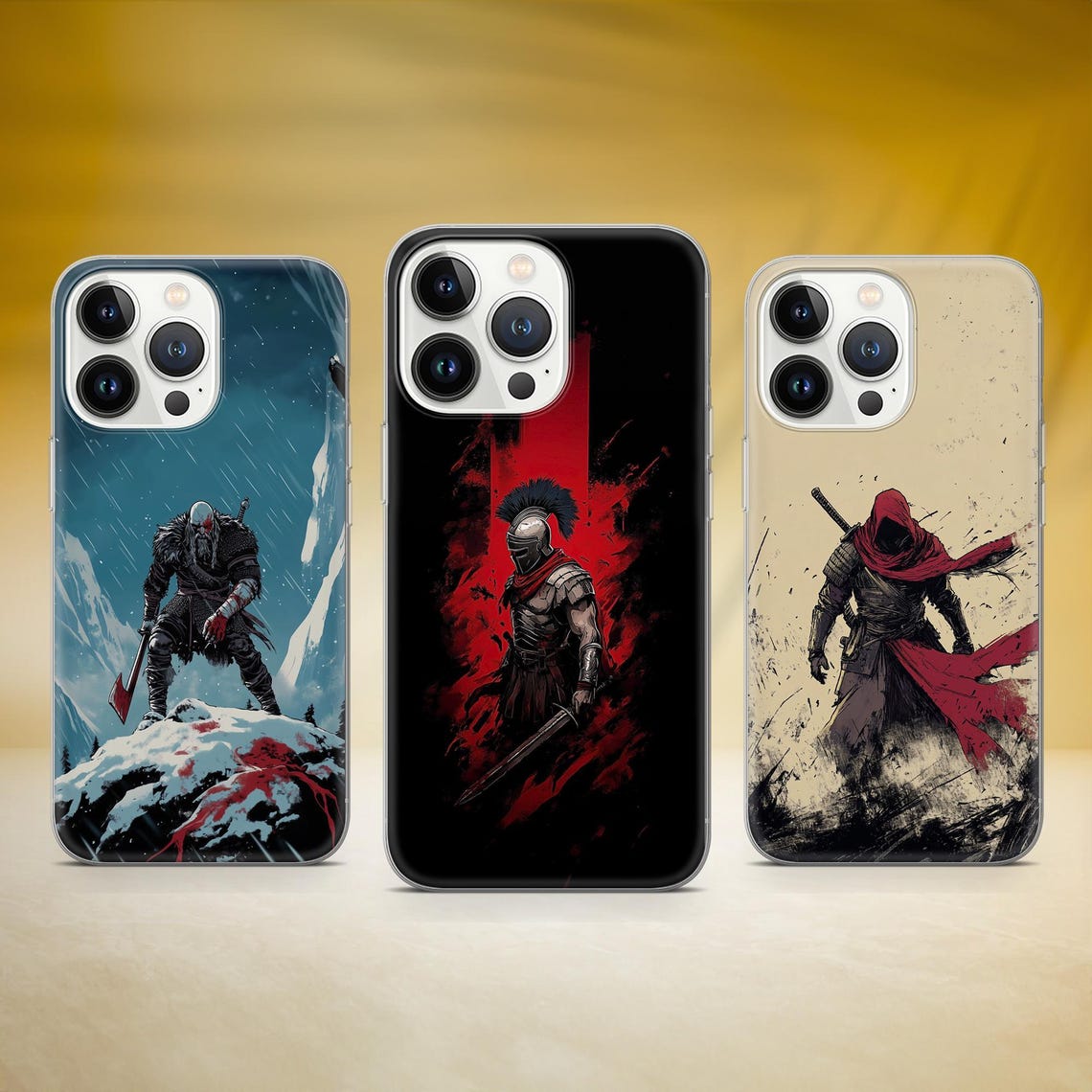 Warrior Phone Case Knight Warrior Cover Fit for iPhone 17 Pro Max 16 15 ...