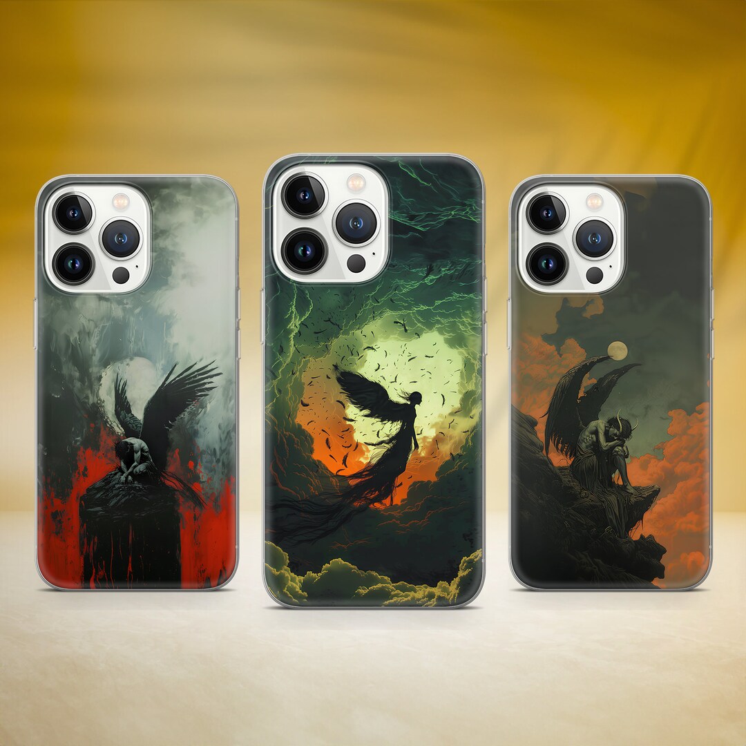 Fallen Angel Phone Case Renaissance Art Cover Fit for iPhone 16 Pro Max ...