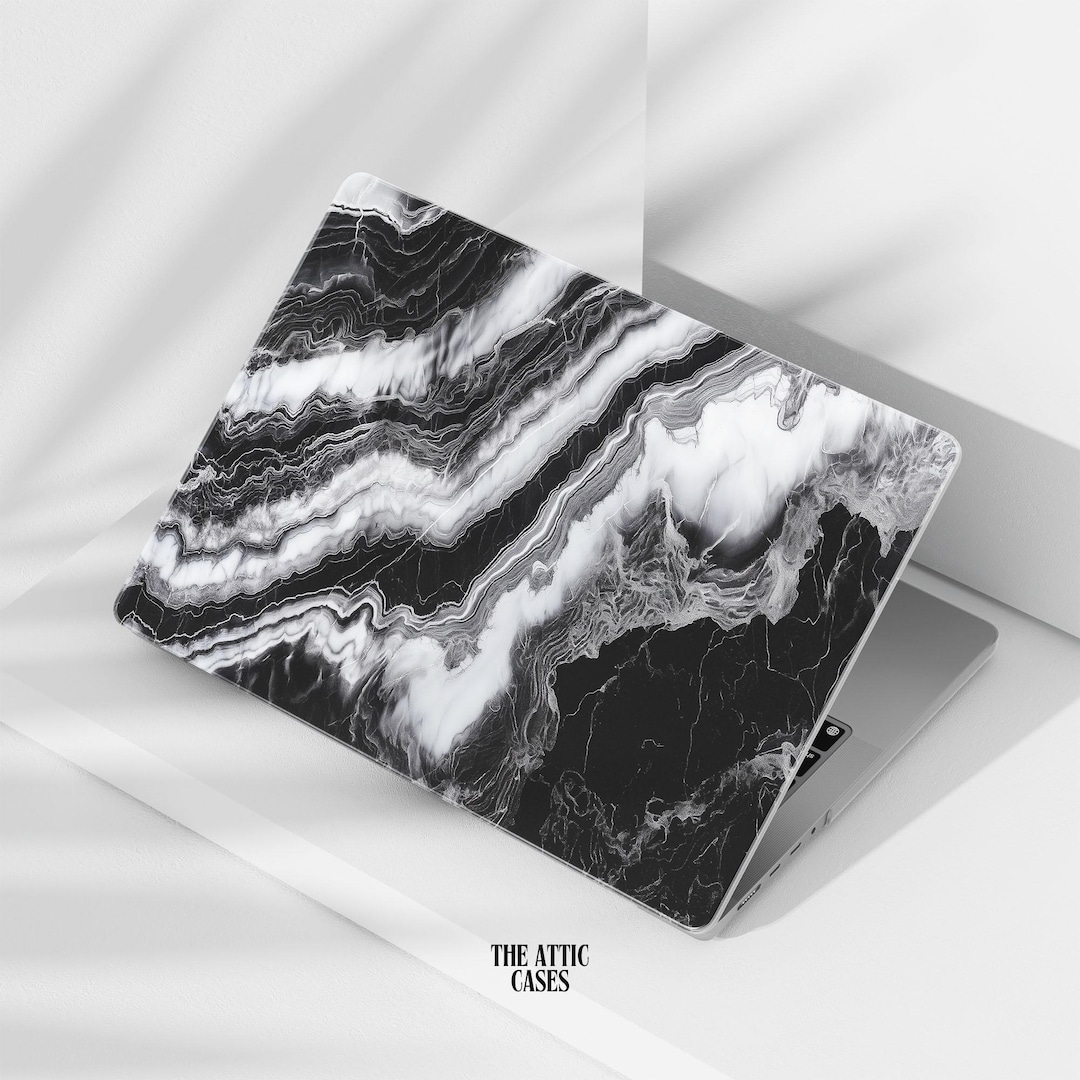 Black Marble MacBook Case Aesthetic MacBook Case Fit for MacBook Air 13 ...