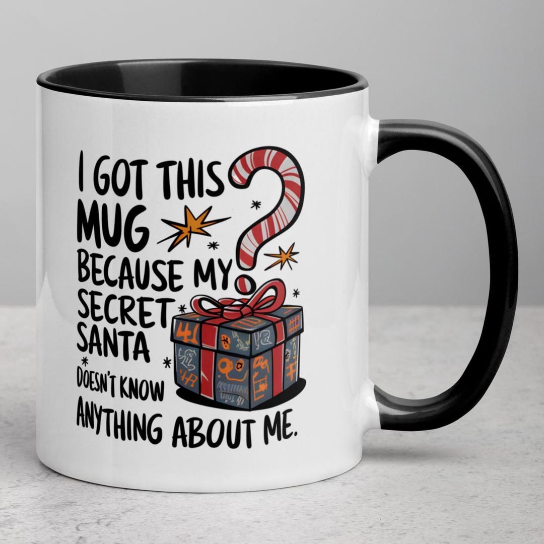 Funny Secret Santa Mug: Humorous Ceramic Gift - Etsy