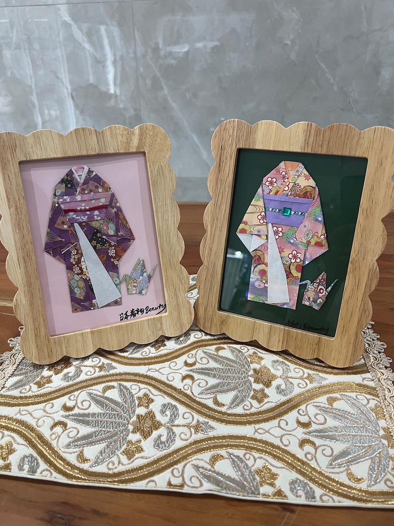 Japanese Origami Kimono Photo Frame - Etsy