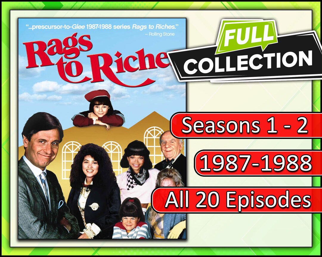 Rags to Riches: the Complete Series 1987-1988 2 Seasons, 20 Episodes - Etsy
