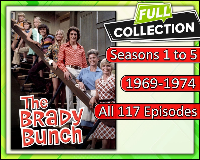 The Brady Bunch the Complete 5-season Collection 1969 1974 117 Episodes ...
