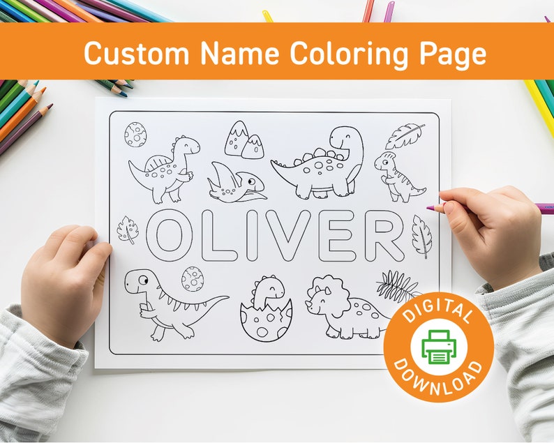 Custom Name Coloring Page Name Coloring Sheet Printable Coloring Pages ...