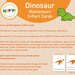 Dinosaur Montessori 3-part Cards Preschool Printables Dinosaur ...