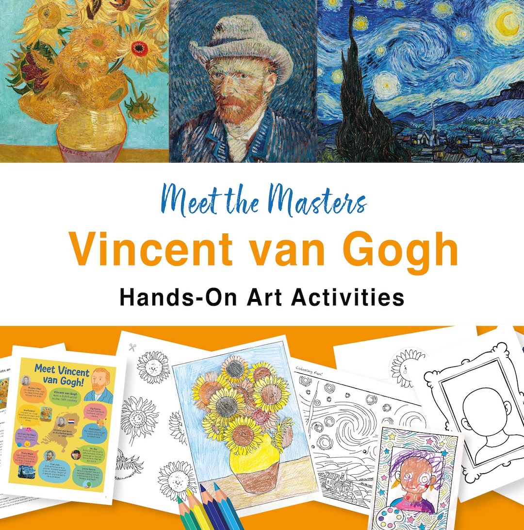 Van Gogh Art Activities Kit for Kids: Homeschool Art Projects (digital ...
