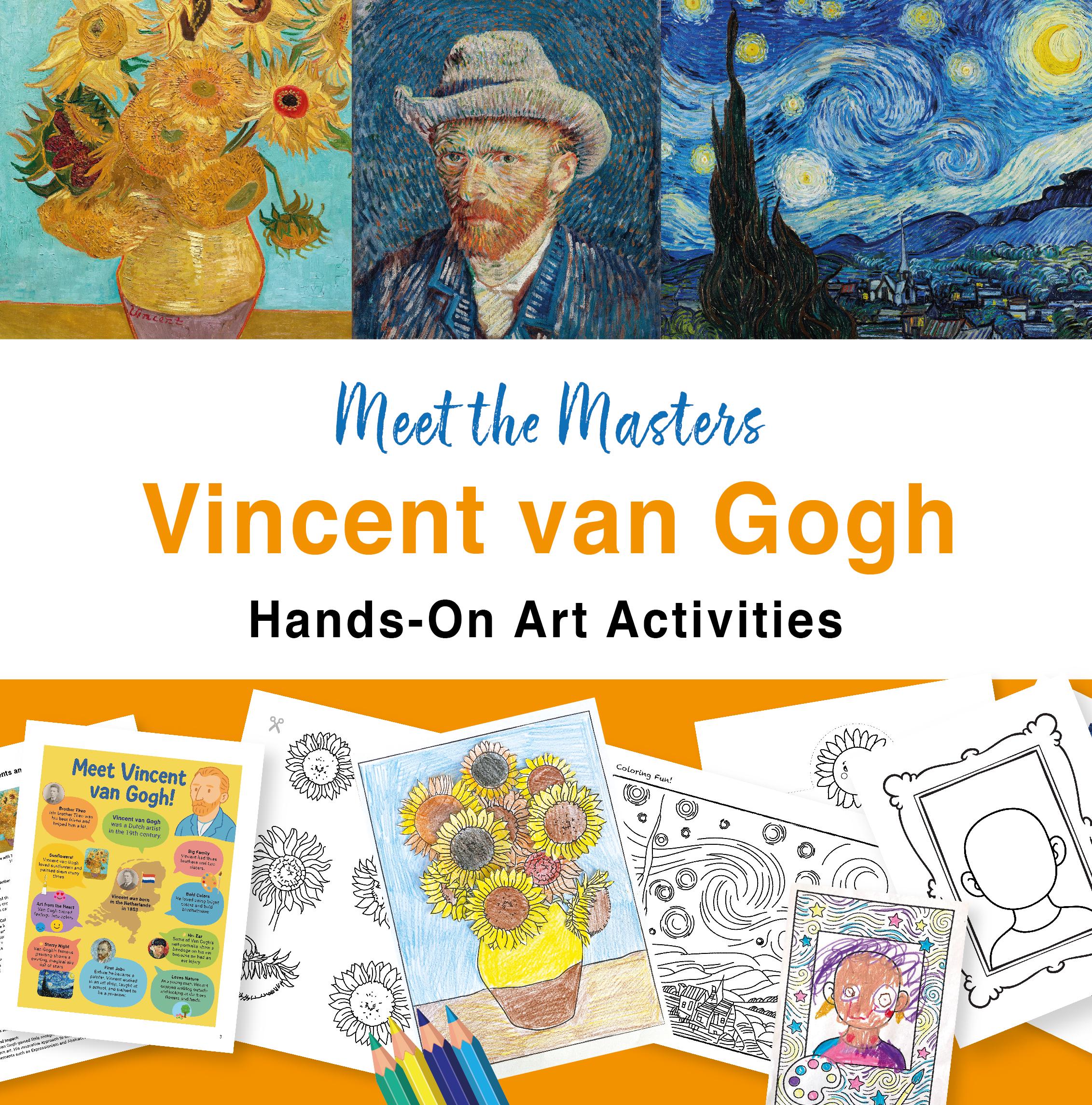 Van Gogh Art Activities Kit for Kids: Homeschool Art Projects (digital ...