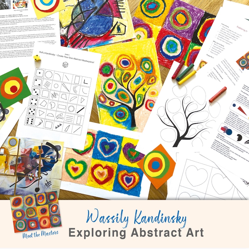 Kids Art Activities Printable Kit – Montessori Art Lessons, Homeschool ...