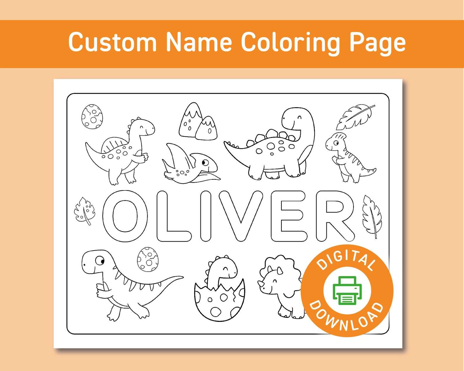 Custom Name Coloring Page Name Coloring Sheet Printable Coloring Pages ...