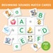 Magnet Tiles Beginning Sounds Matching Cards, Educational Printables ...