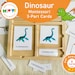 Dinosaur Montessori 3-part Cards Preschool Printables Dinosaur ...