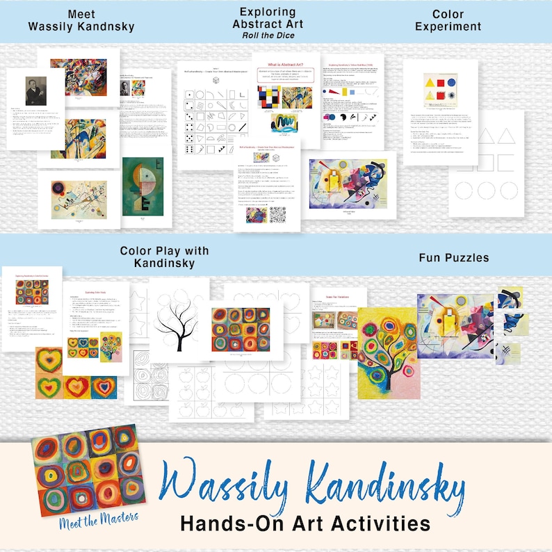 Wassily Kandinsky Art Activities for Kids – Digital Download Kit ...