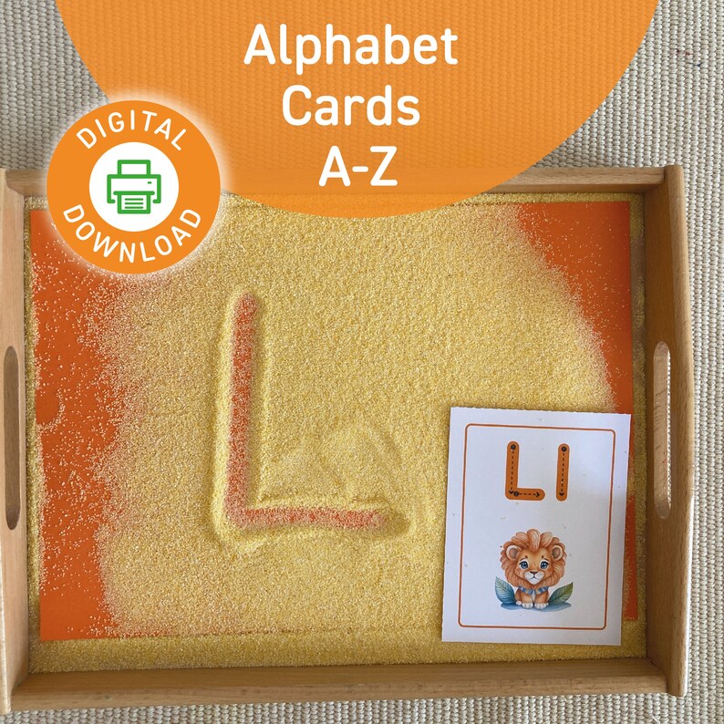Alphabet Flash Cards Alphabet Tracing Cards Homeschool Printables ABC ...