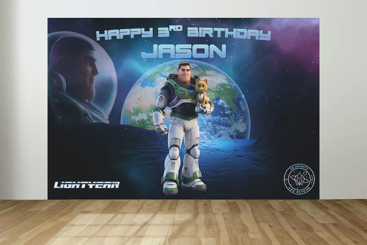 Buzz Lightyear Backdrop,buzz Lightyear Custom Birthday Backdrop,buzz ...