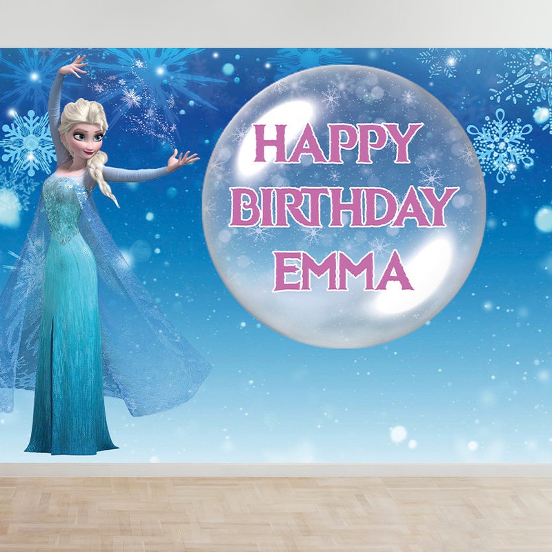 Frozen Backdrop - Etsy
