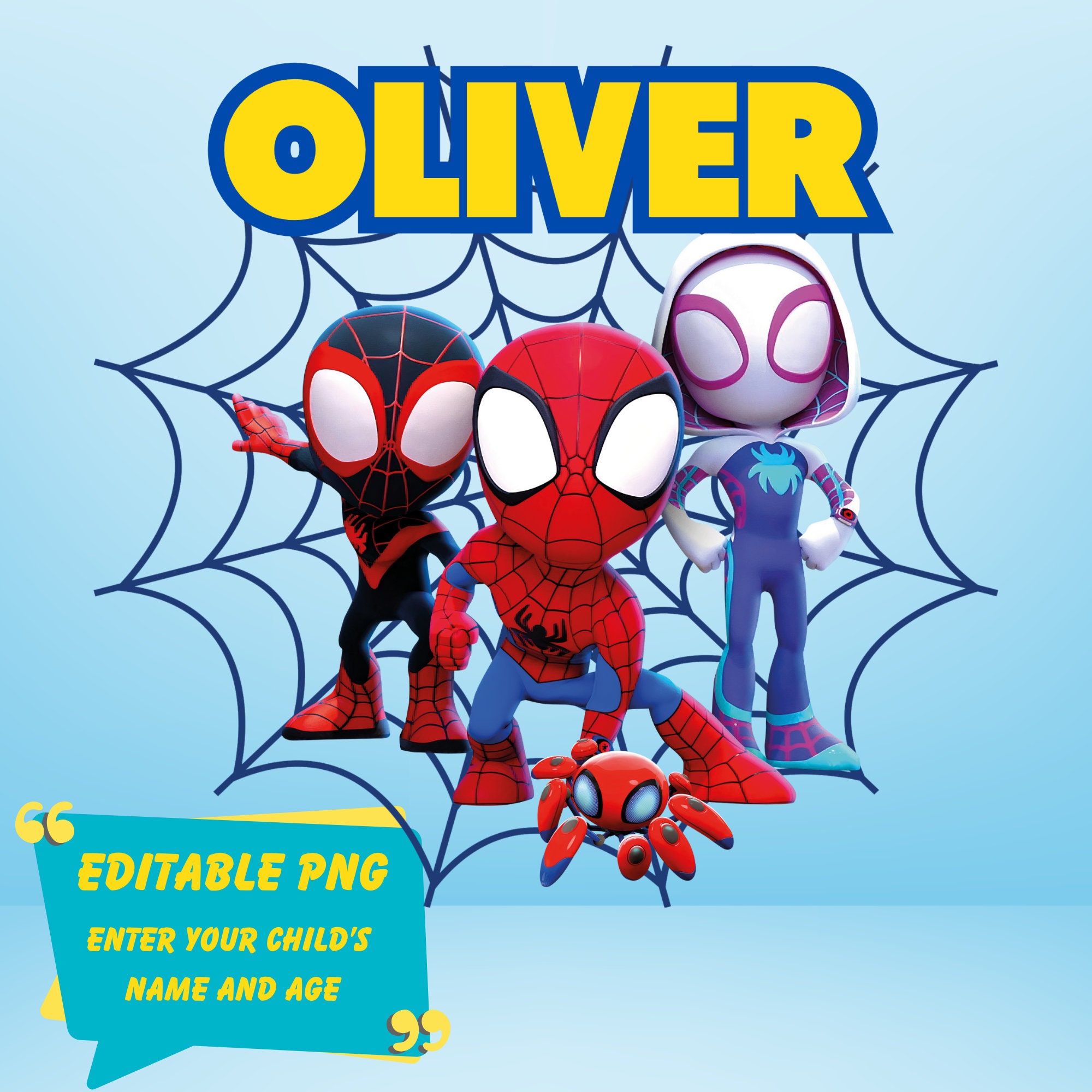 EDITABLE Spidey Png,spidey and His Amazing Friends Birthday Png,spidey ...
