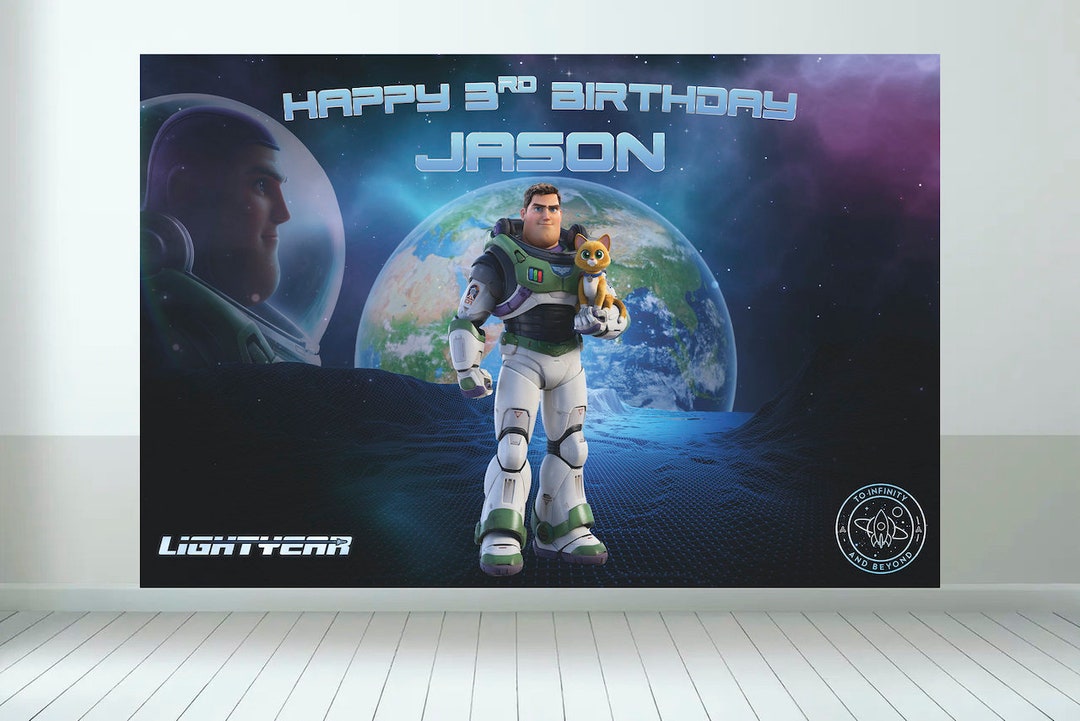 Buzz Lightyear Backdrop,buzz Lightyear Custom Birthday Backdrop,buzz ...