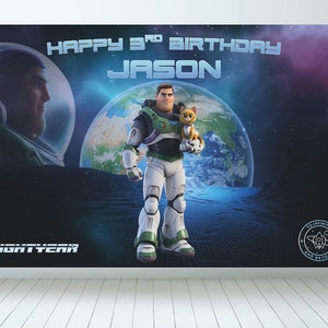 Buzz Lightyear Backdrop,buzz Lightyear Custom Birthday Backdrop,buzz ...