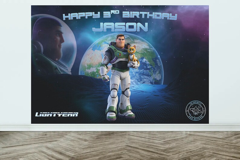 Buzz Lightyear Backdrop,buzz Lightyear Custom Birthday Backdrop,buzz ...