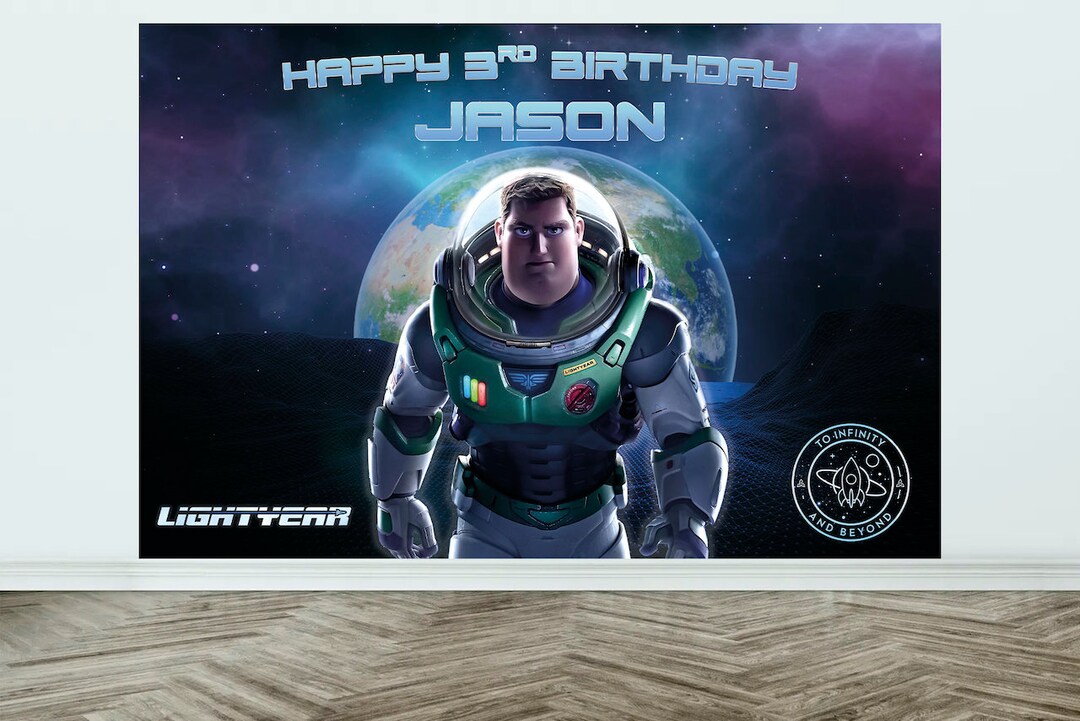 Buzz Lightyear Backdrop,buzz Lightyear Custom Birthday Backdrop,buzz ...