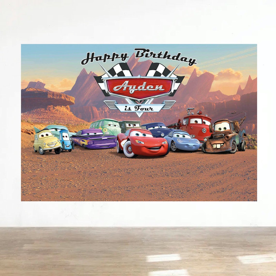 Cars Birthday Backdrop,cars Birthday Party Banner,cars Party Decoration ...