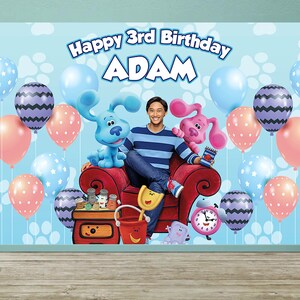 Blues Clues Birthday Backdrop Banner - Etsy