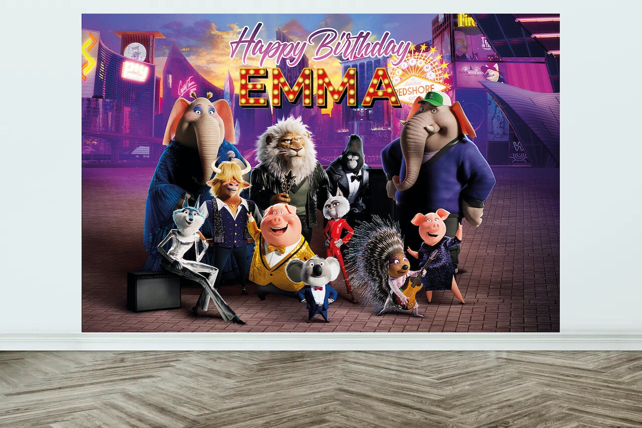 Sing Printable Custom Backdrop,sing Personalized Banner,sing Custom ...