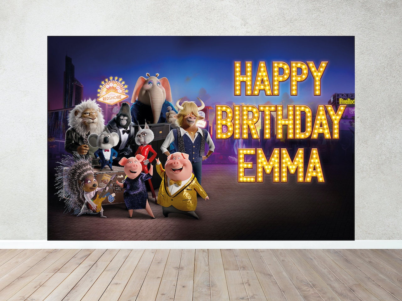 Sing Printable Custom Backdrop,sing Personalized Banner,sing Custom ...