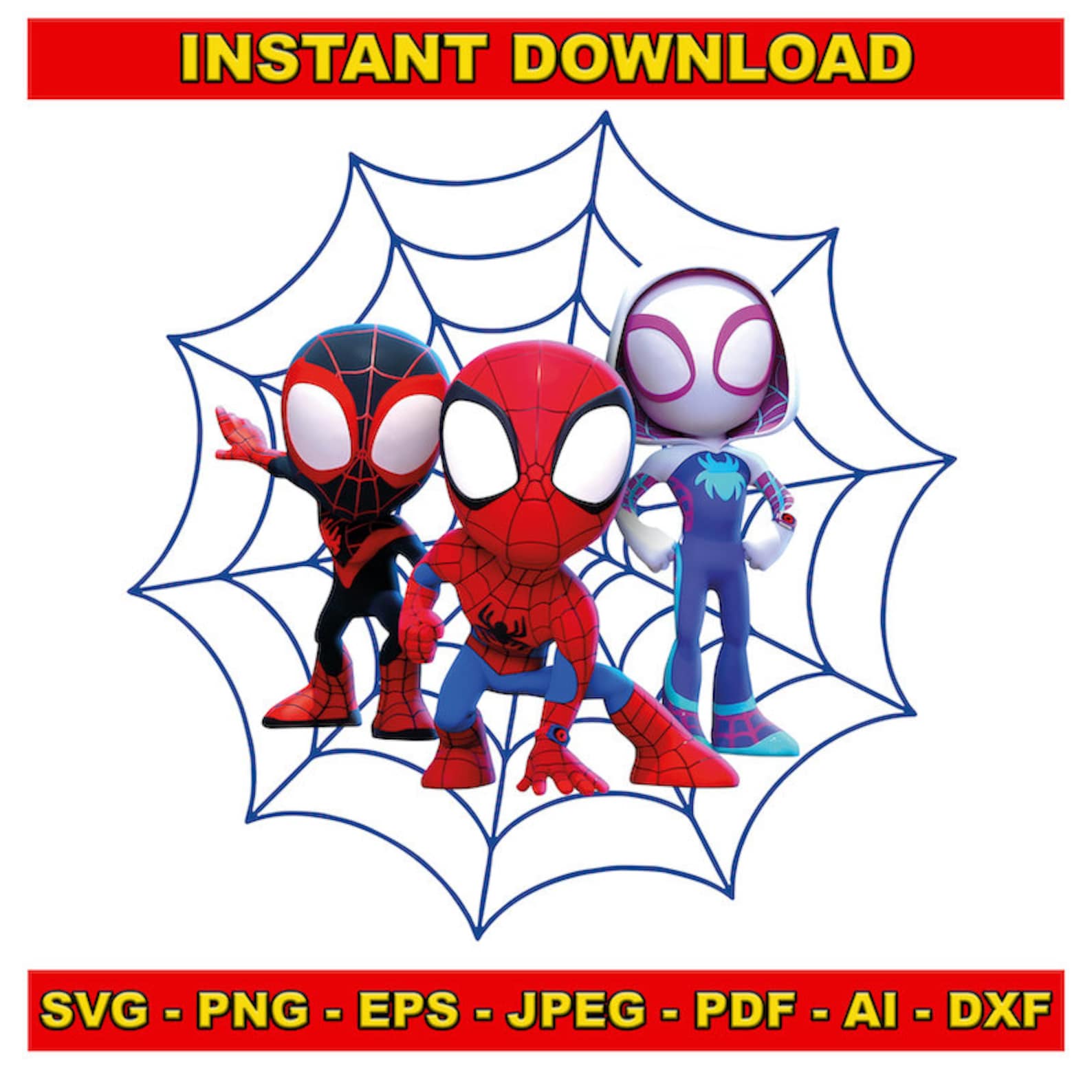 Spidey Sus Increíbles Amigos Svg,Spiderman svg,Spidey y sus Increíbles ...