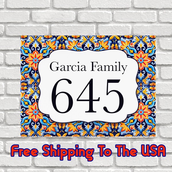 Mexican Tile Numbers - Etsy