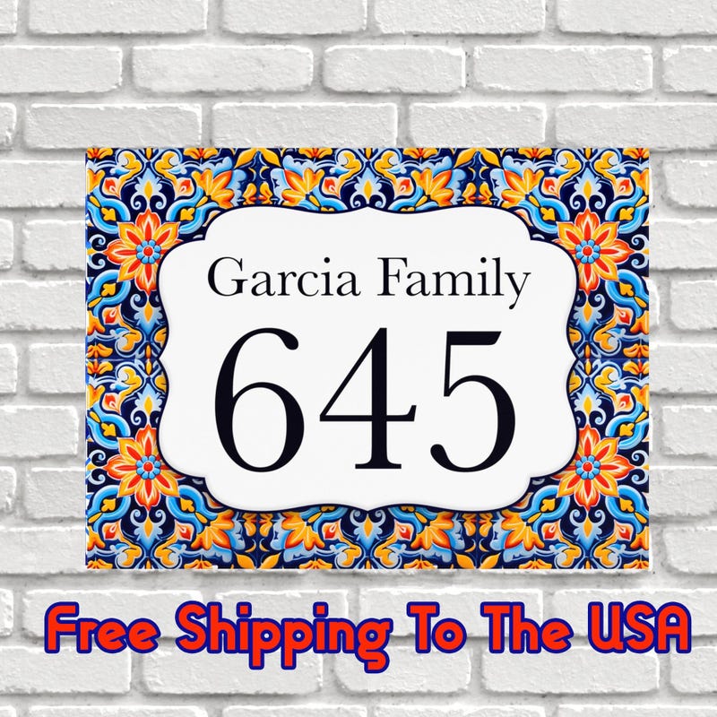 Mexican Tile Numbers - Etsy