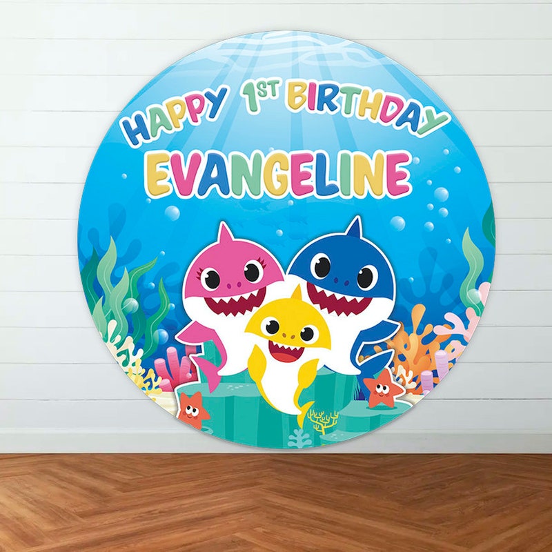 Baby Shark Backdrop - Etsy