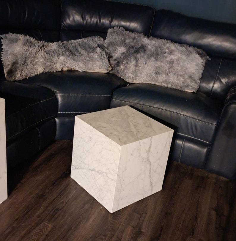 CARRARA MARBLE CUBE Coffee Table - Etsy