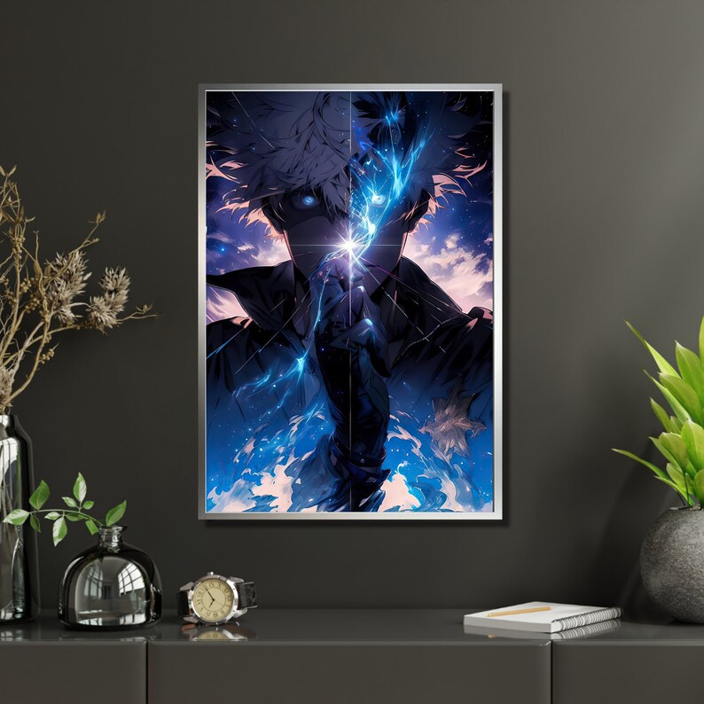 Jujutsu Kaisen gojo Infinity, Jujutsu Kaisen Canvas, Jujutsu Kaisen Art ...