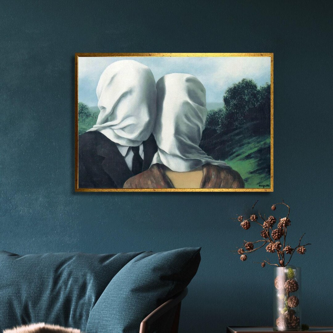 The Lovers by René Magritte - Canvas Print - Etsy