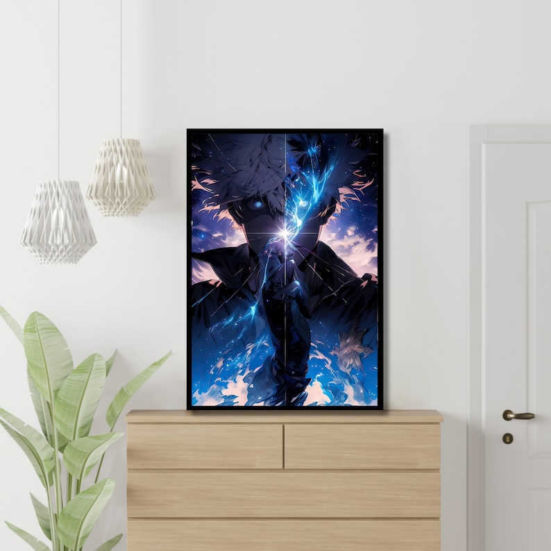 Jujutsu Kaisen gojo Infinity, Jujutsu Kaisen Canvas, Jujutsu Kaisen Art ...