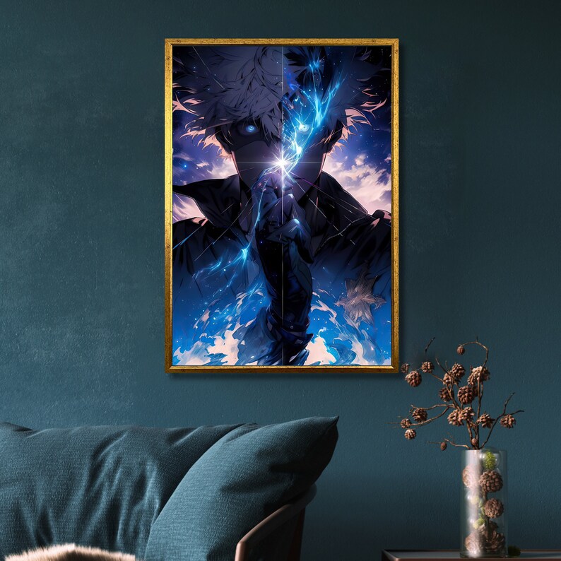 Jujutsu Kaisen gojo Infinity, Jujutsu Kaisen Canvas, Jujutsu Kaisen Art ...