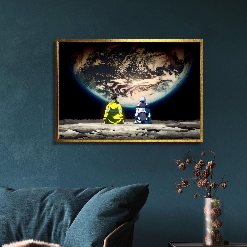 Cyberpunk Edgerunner "moon", Cyberpunk Canvas, Lucy Art - Etsy