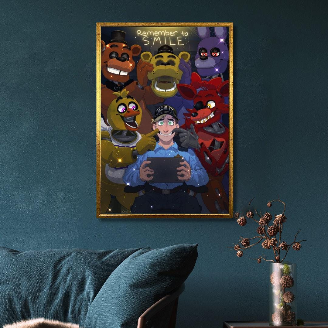 Five Nights at Freddy's "smile", Fnaf Canvas, Fnaf Art - Etsy Australia