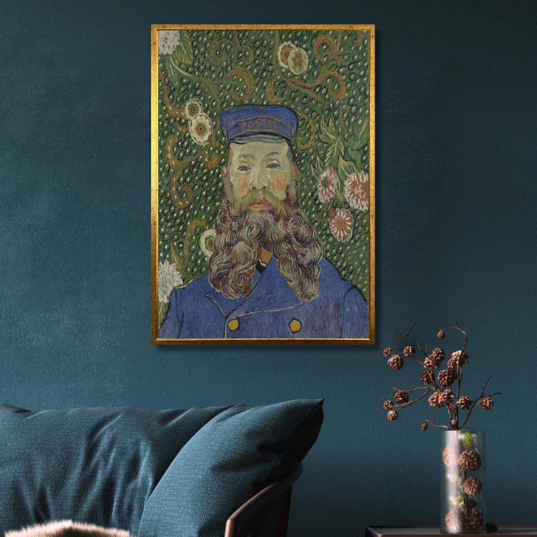 Van Gogh: Joseph Roulin Portrait - Canvas Art Print - Etsy