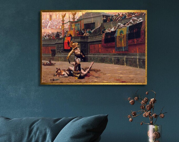 Pollice Verso by Jean Leon Gerome Painting Vintage Artwork Paint by ...