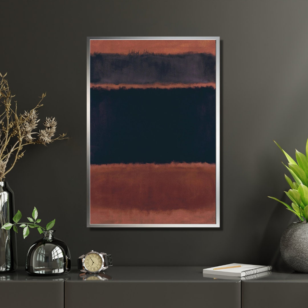 Mark Rothko mark Rothko Black and Deep Red, Mark Rothko Canvas, Mark ...